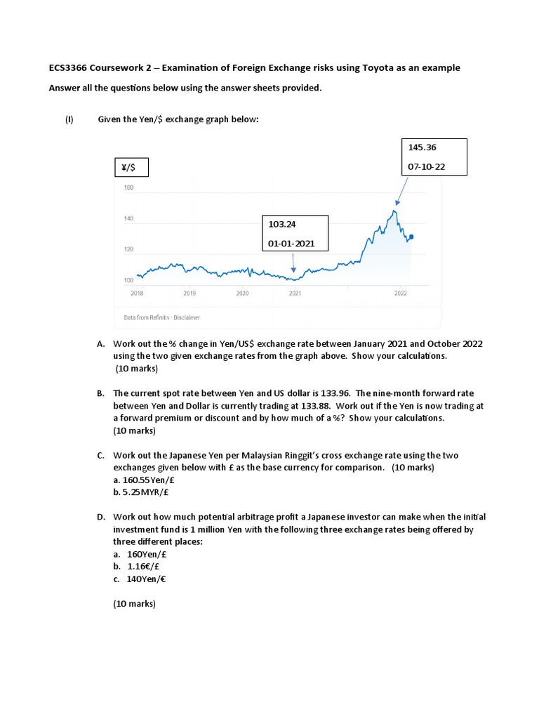 Updated Coursework 2 Questions | PDF | Exchange Rate | Japanese Yen