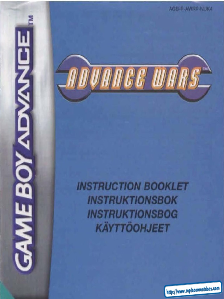 Advance Wars - UK Manual - GBA | PDF
