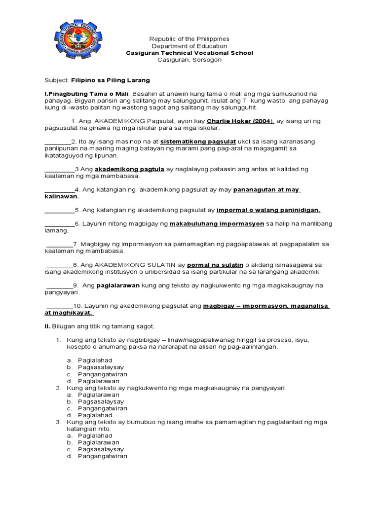 Piling Larang | PDF