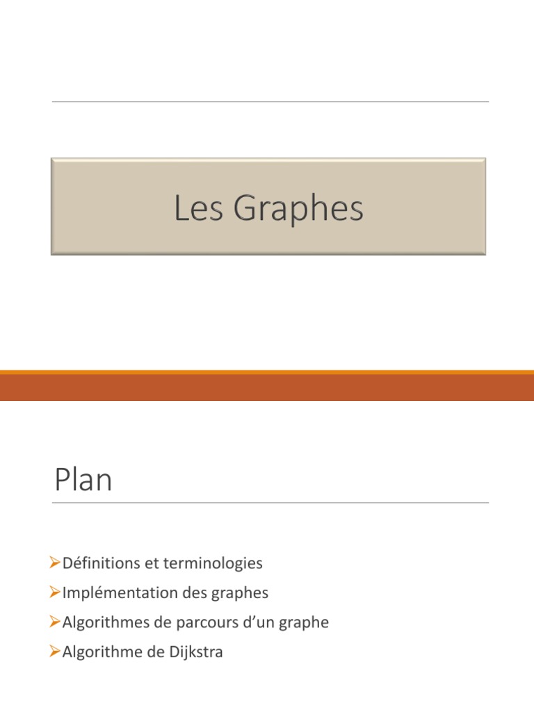 Les Graphes | PDF | Théorie des graphes | Algorithmes