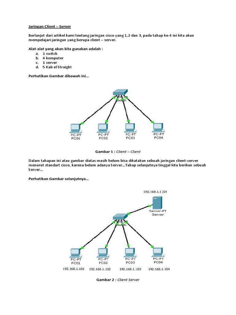 Jaringan Client Server | PDF