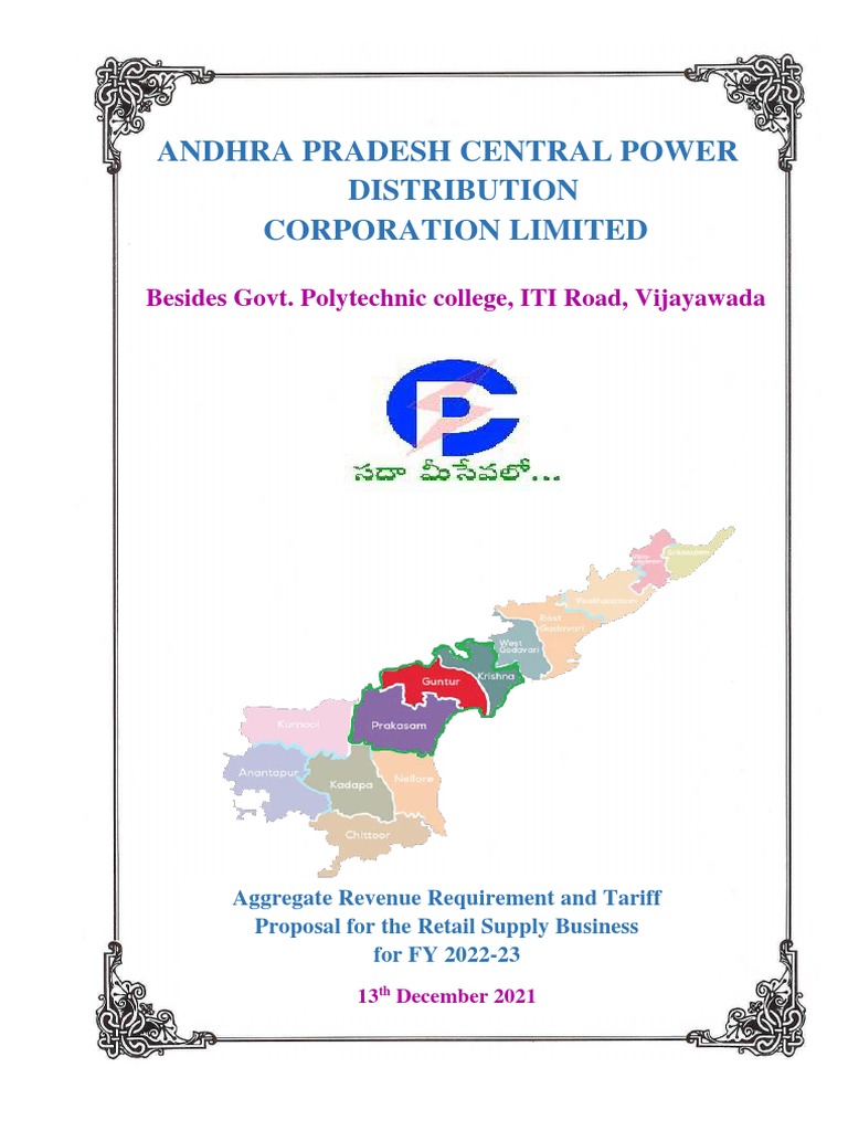 Apcpdcl - Arr & FPT For Fy 2022-23 | PDF | Electric Power | Power (Physics)