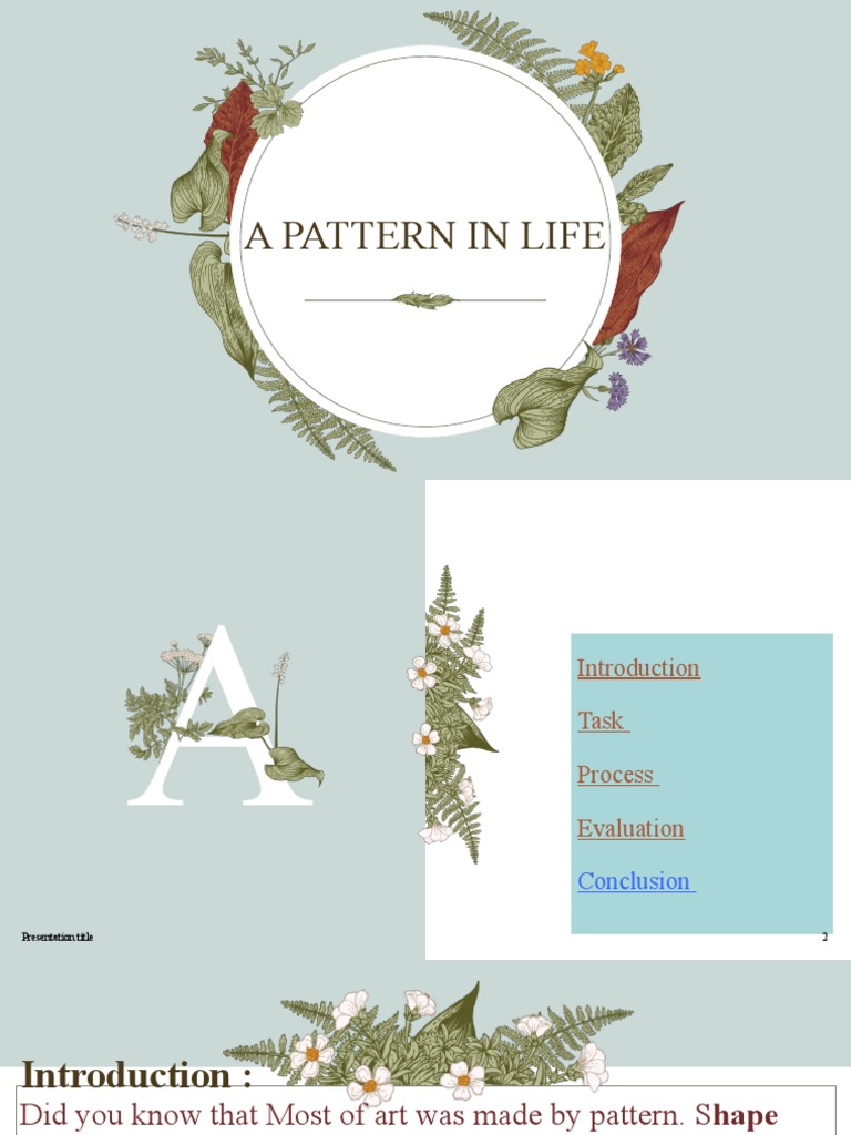 A Pattern in Life | PDF | Pattern | Shape