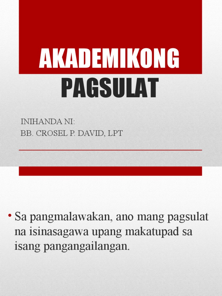 3 Akademikong-Pagsulat | PDF