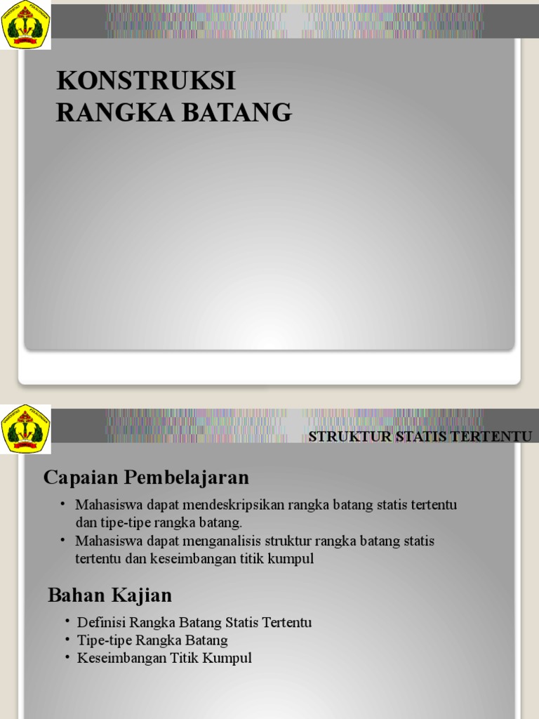 AS2 BAB II. Rangka Batang (Truss) | PDF