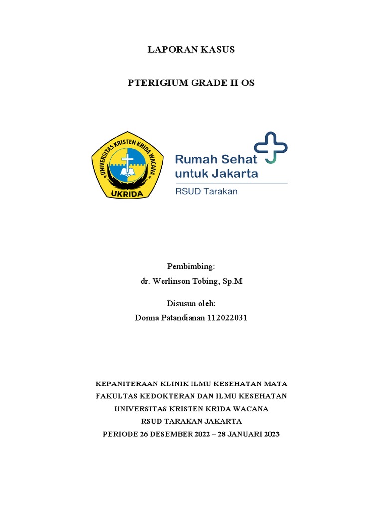 Pterigium Grade II pada Pasien 57 Tahun | PDF
