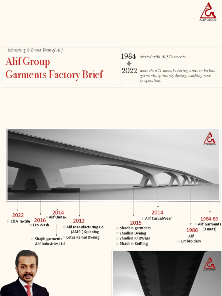 Alif Group RMG Profile-2022 | PDF | Sewing | Clothing
