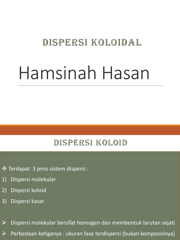 Sistem Dispersi Koloid | PDF