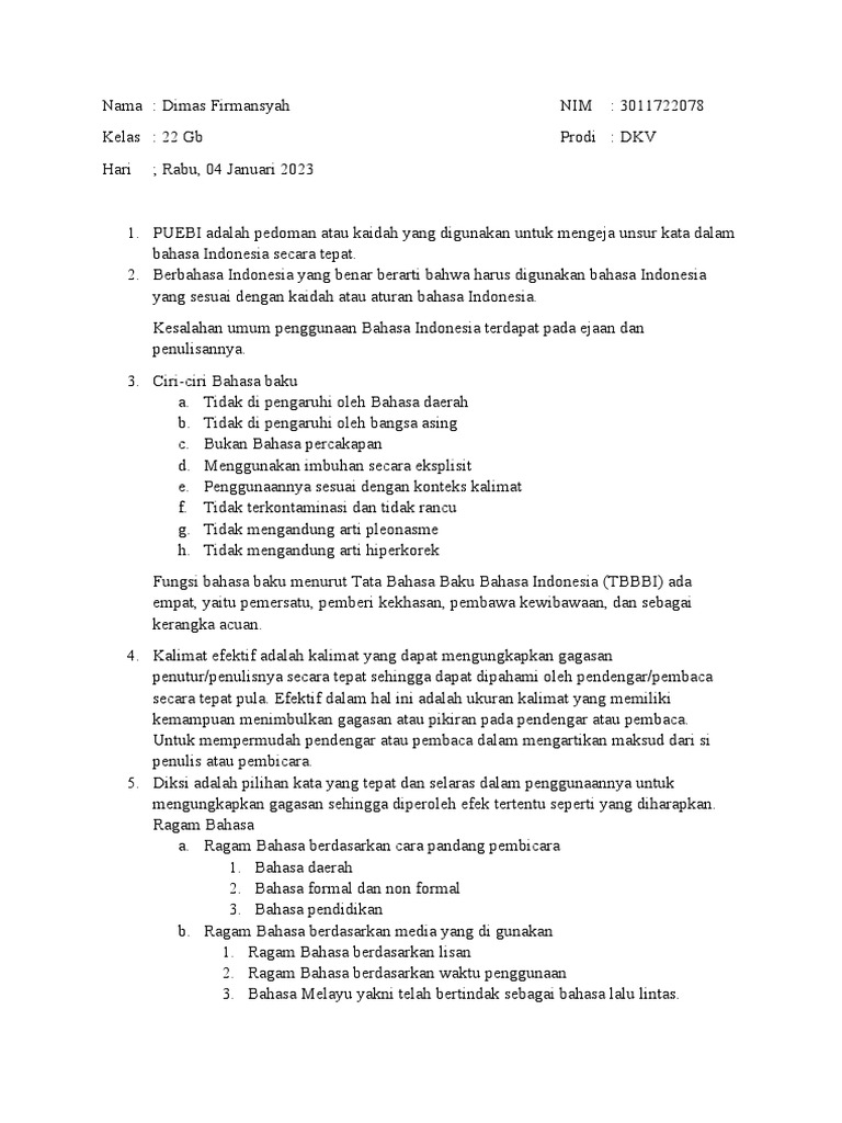 Uas Bind | PDF | Karier & Perkembangan | Seni & Disiplin Bahasa