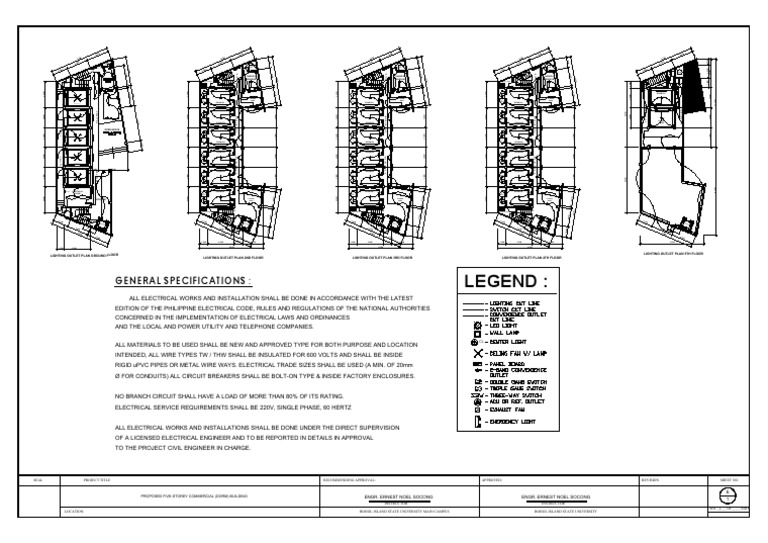 Commercial Electrical Plan PG.1 | PDF