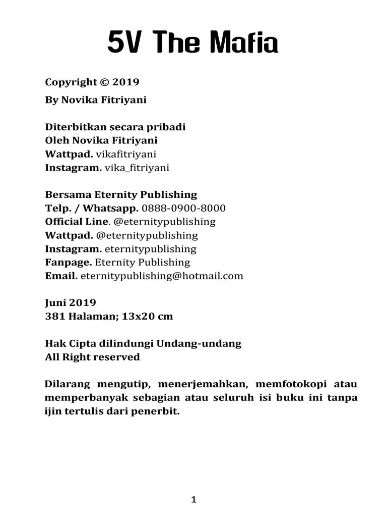 Novel Mafia Tidur Telentang Tengkurep Pdf