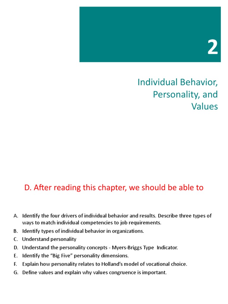 Personality and ValuesRr | PDF | Extraversion And Introversion | Competence (Human Resources)