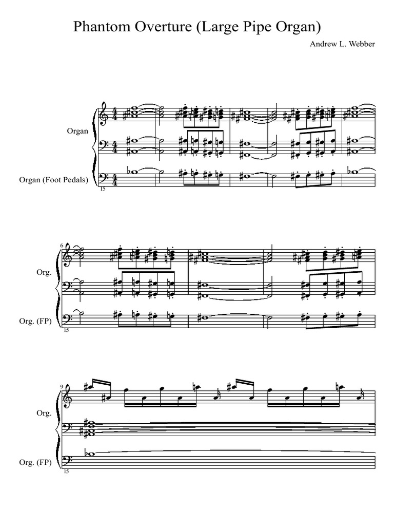 Phantom Organ Solo | PDF | Music Production | Elementary Organology