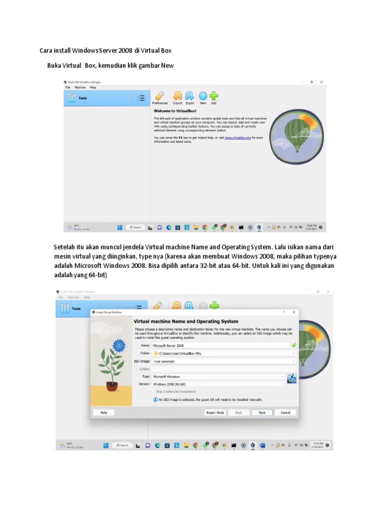Instal Windows Server 2008 di VirtualBox | PDF | Bisnis | Pengelolaan ...