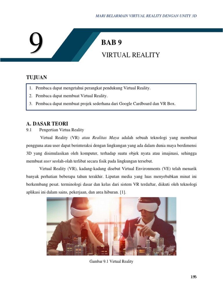 Bab 9 - Virtual Reality | PDF