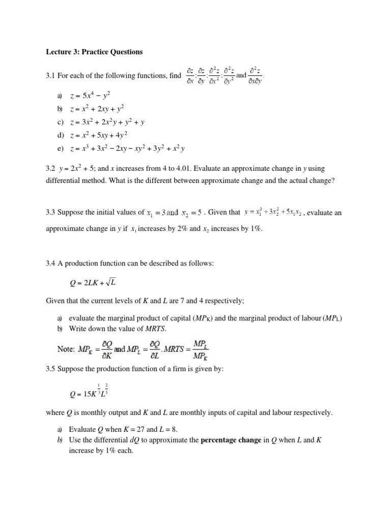 Lecture 3 Practice Questions | PDF | Teaching Methods & Materials