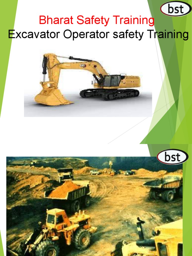 Excavator Operator Safety Training. | PDF | Heavy Equipment | Loader ...
