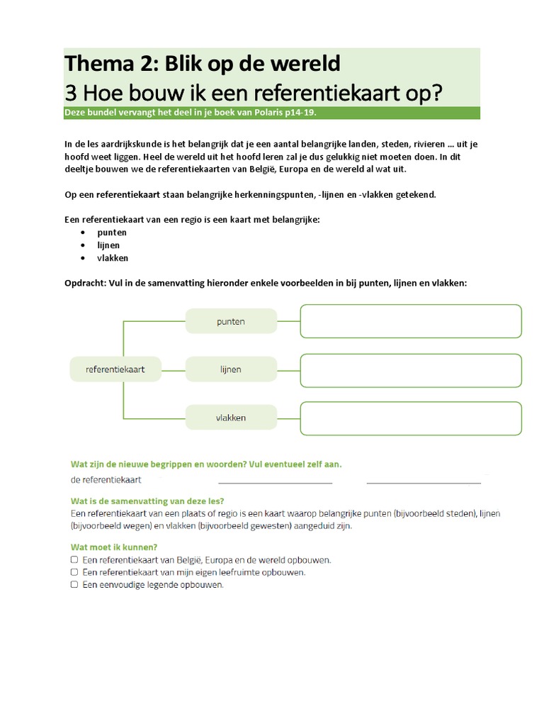 Referentiekaarten - ALLES | PDF
