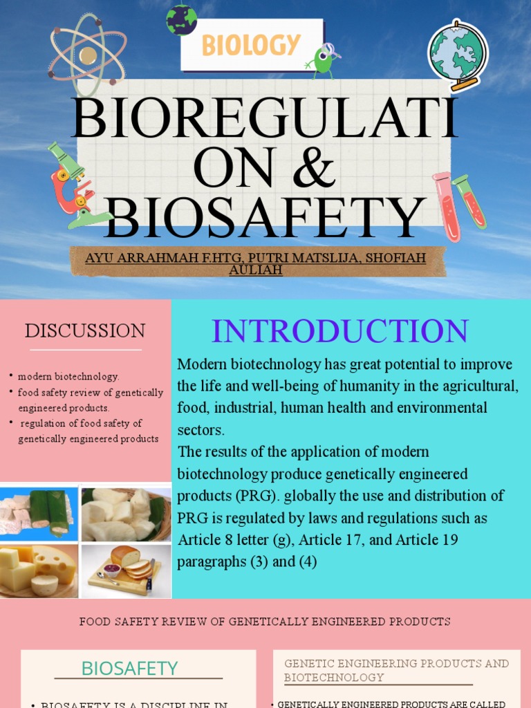 BIoregulation & Biosafety4 | PDF | Biotechnology | Genetically Modified ...