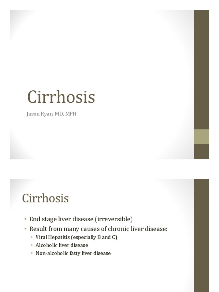 6 B&B Cirrhosis | PDF | Cirrhosis | Vasodilation