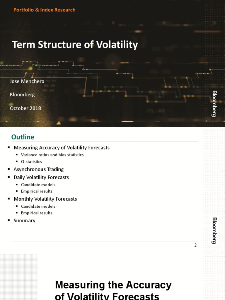 Bloomberg - Term Structure of Risk | PDF | Bias Of An Estimator | Forecasting