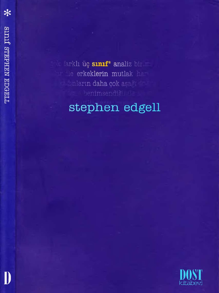 Stephen Edgell Sinif | PDF
