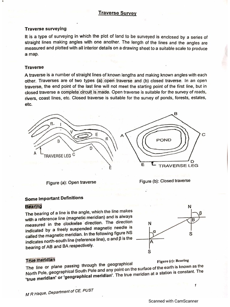 Traverse Survey | PDF