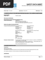 Material Safety Data Sheet: Unitor Usc | PDF | Firefighting | Personal ...