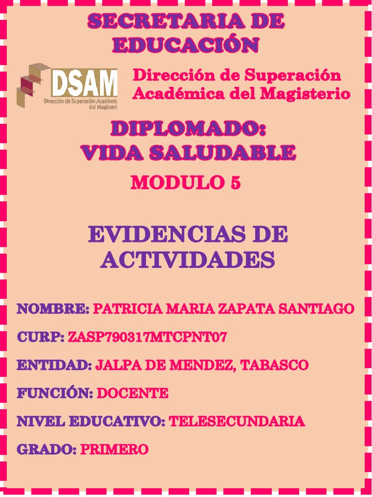 EVIDENCIAS DE ACTIVIDADES MODULO - 5 Patricicia Maria Zapata Santitago ... EVIDENCIAS DE ACTIVIDADES MODULO - 5 Patricicia Maria Zapata Santitago ...