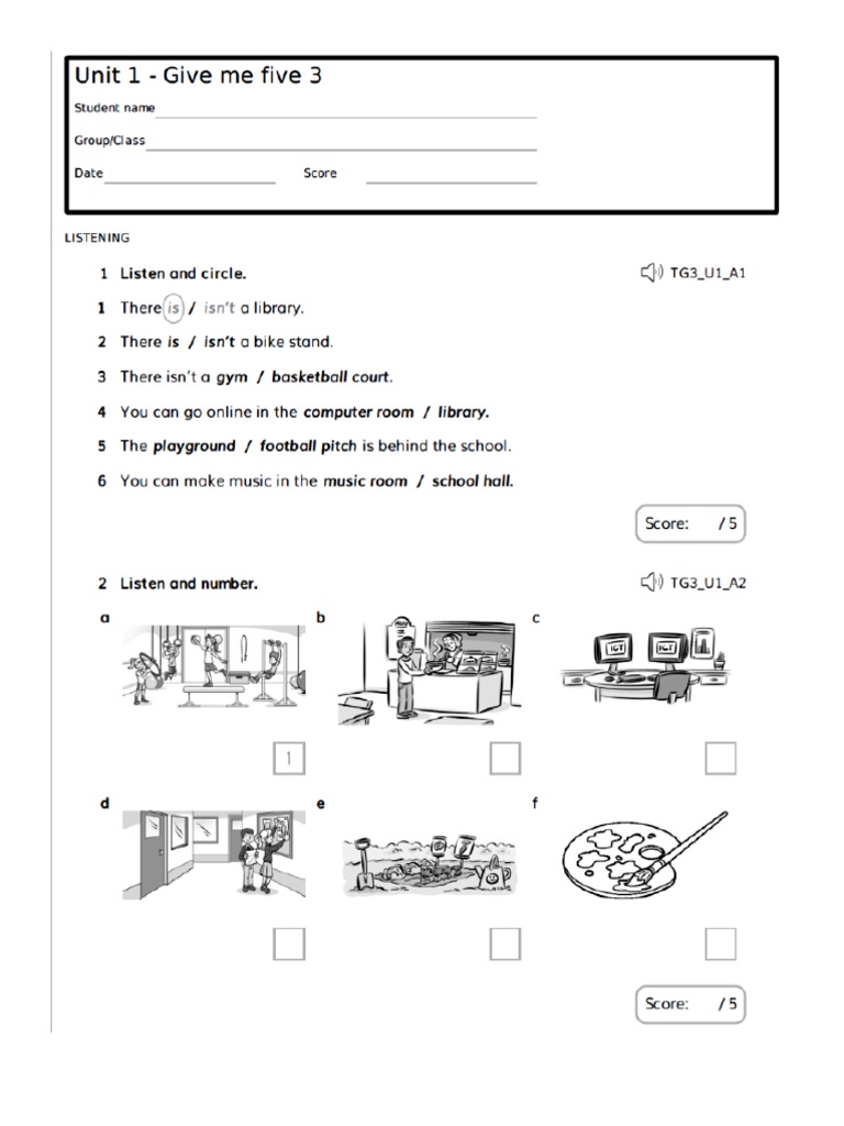 Unit 1 Test GMF 3 | PDF