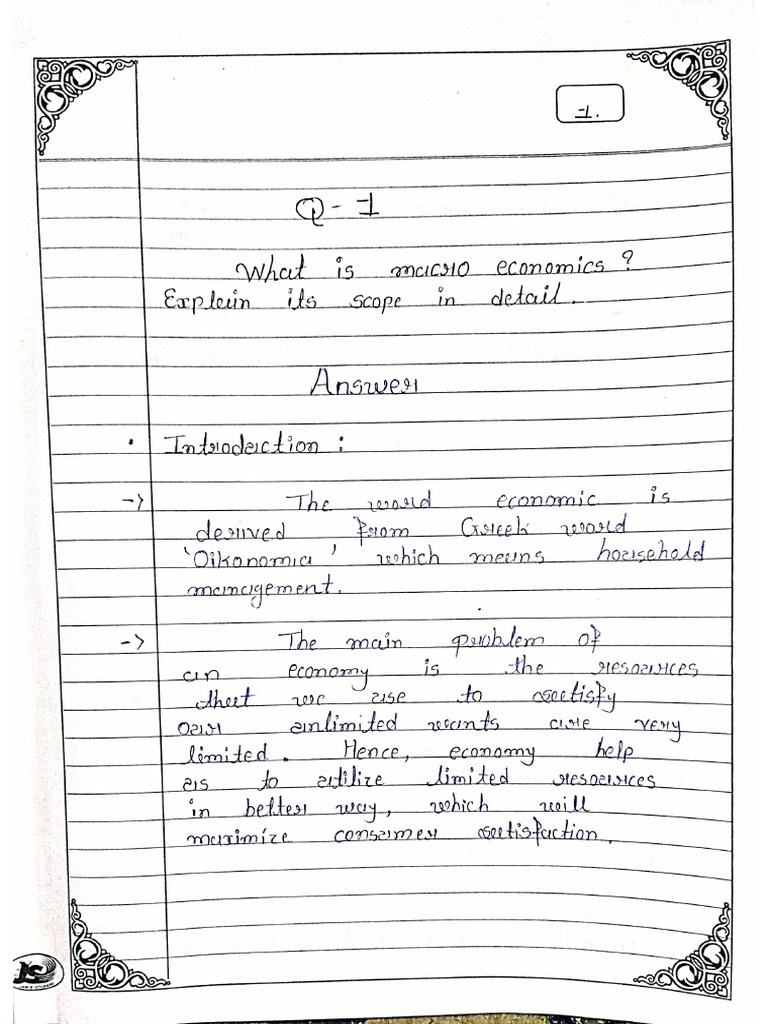 Economics Assignment | PDF