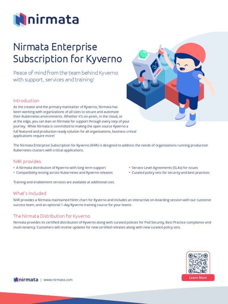 Nirmata Datasheet Kyverno 12002 FINAL | PDF | Business | Computing Nirmata Datasheet Kyverno 12002 FINAL | PDF | Business | Computing