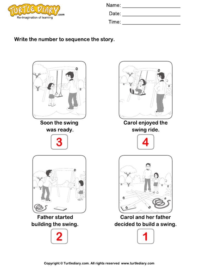 Answer Story Sequencing Carol and Swing | PDF