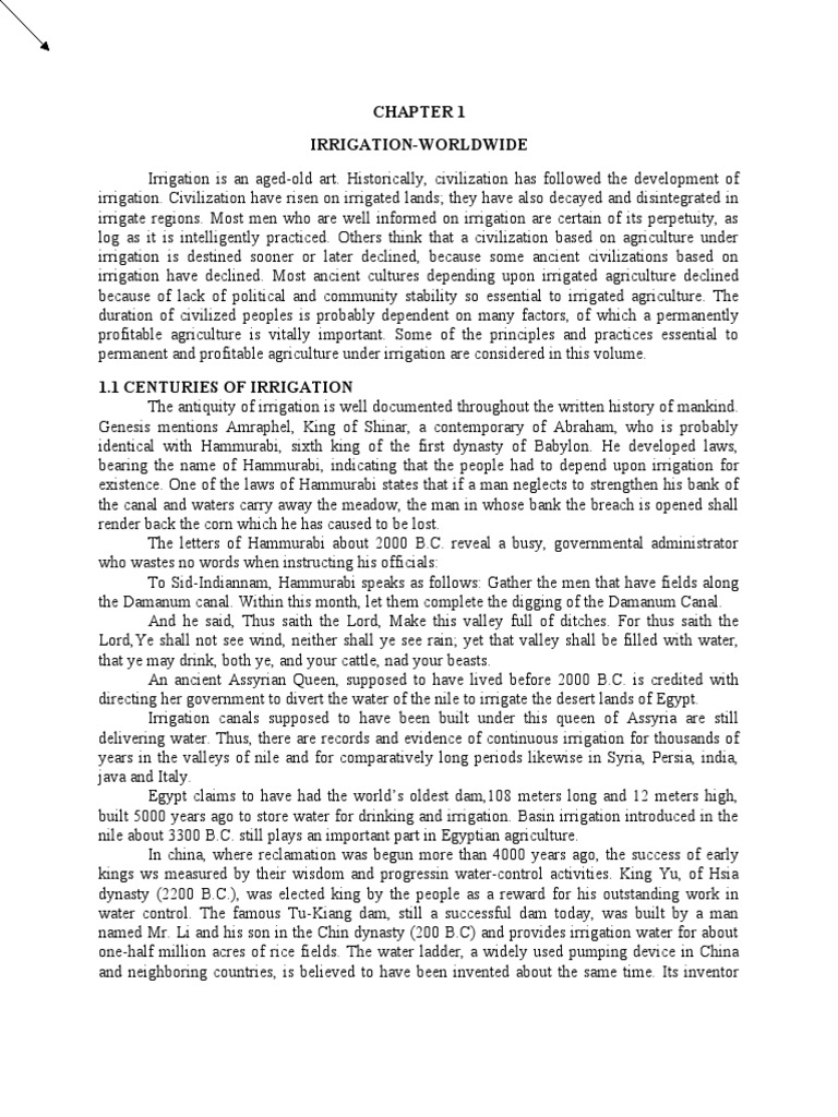 Irrigation Principles and Practices (IPP) | PDF | Water | Dam