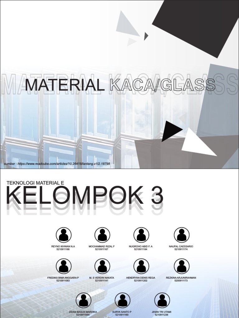 Karakteristik dan Aplikasi Material Kaca | PDF