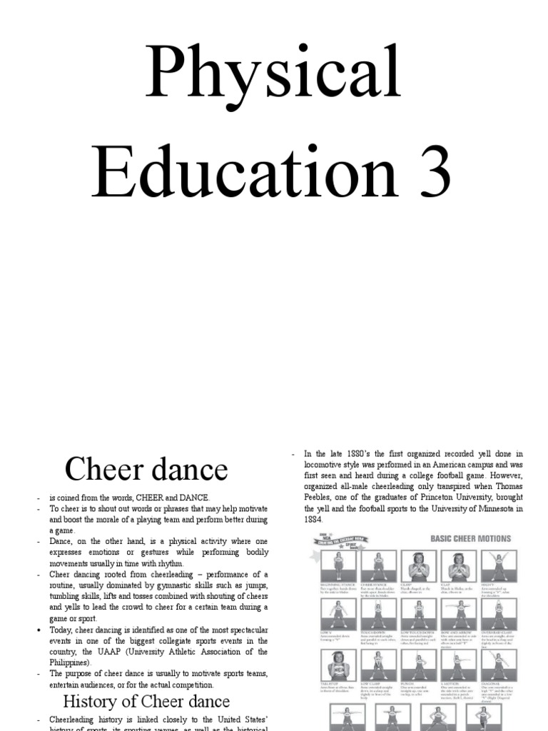 Physical Education 3 | PDF | Heart Rate | Cheerleading