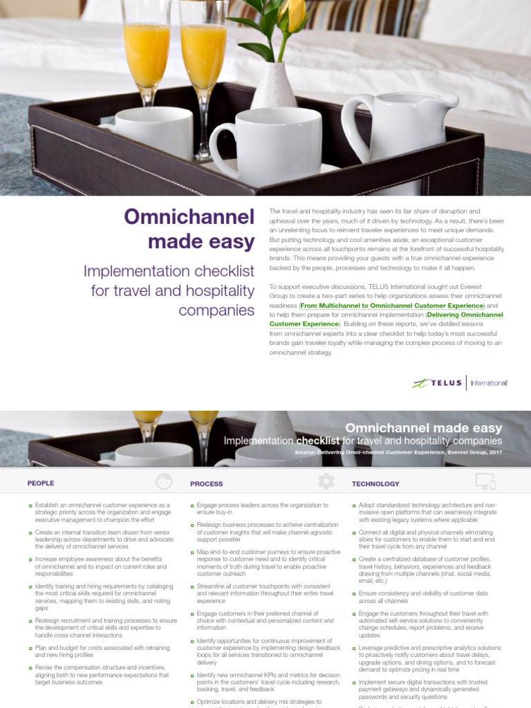 Omnichannel Implementation Checklist for Hospitality | PDF | Customer ...