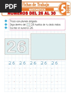 Numeros Del 21 Al 25 para Ninos de 5 Anos | PDF