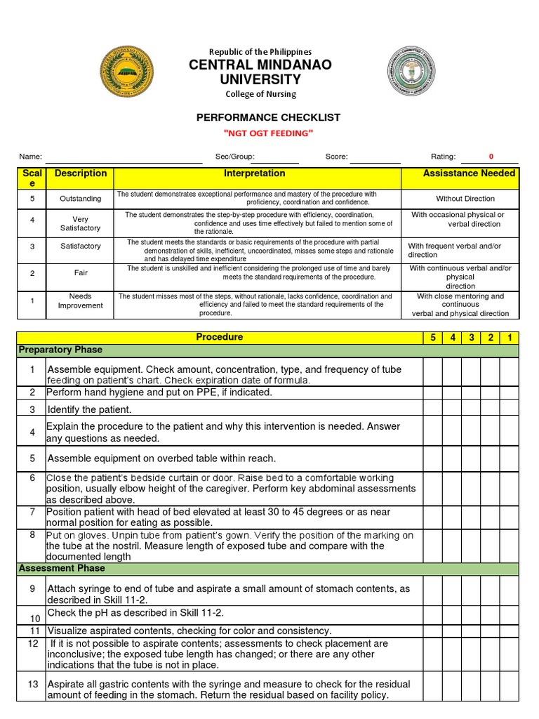 NGT Ogt Feeding | PDF | Health Care | Health Sciences