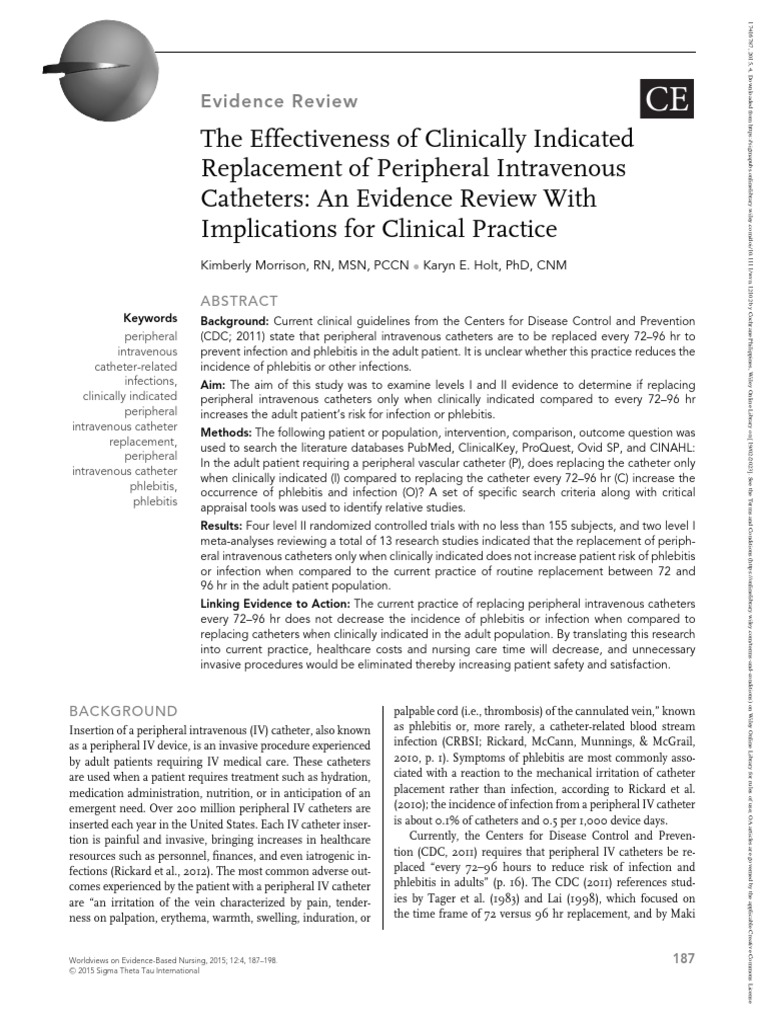 Worldviews Ev Based Nurs - 2015 - Morrison - The Effectiveness of ...