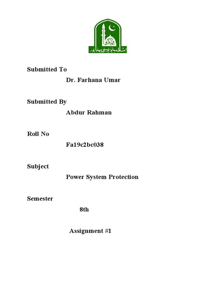 PSP. Assignment N1.Abdur Rahman | PDF | Insulator (Electricity) | Electric Arc