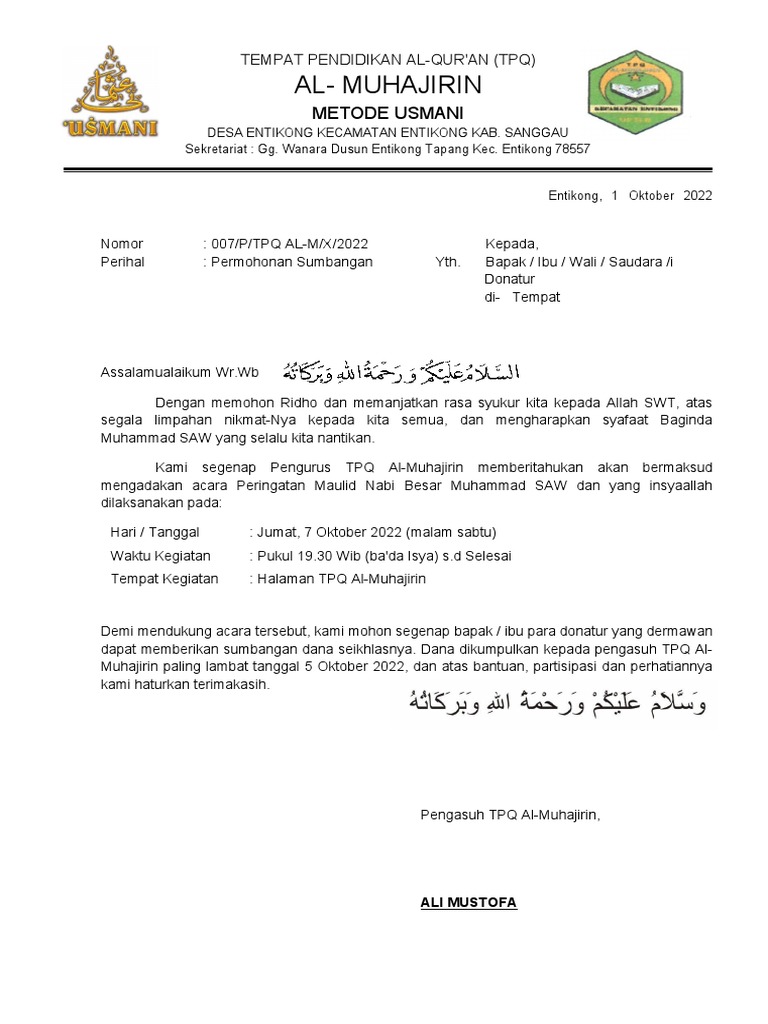 Contoh Undangan | PDF