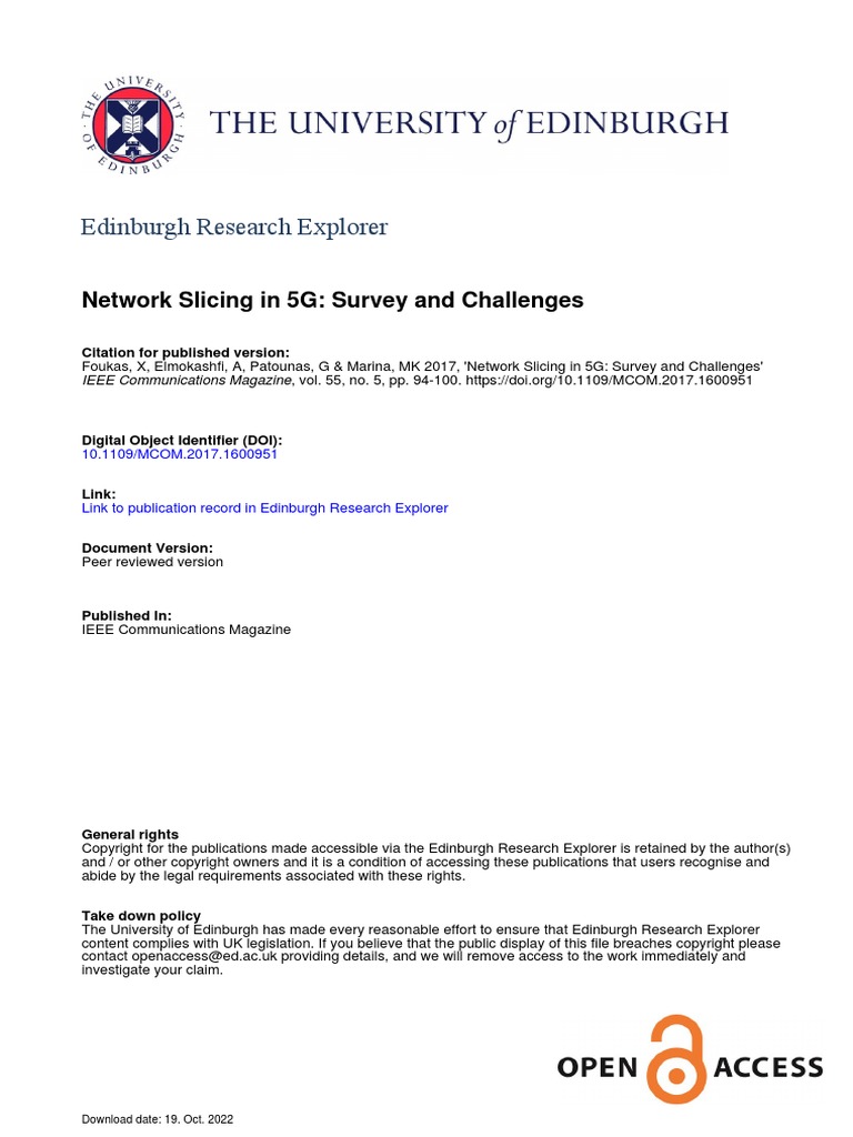 Network Slicing 5g Final Version 1 | PDF | Computer Network | Cloud Computing
