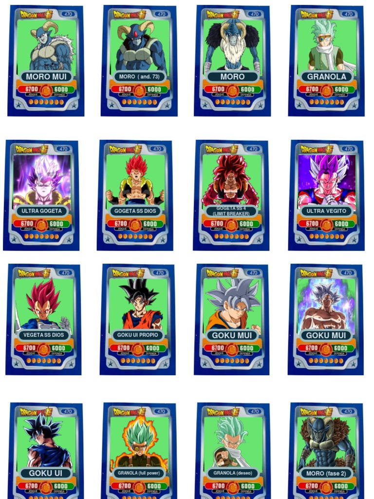 Cartas Dragon Ball | PDF