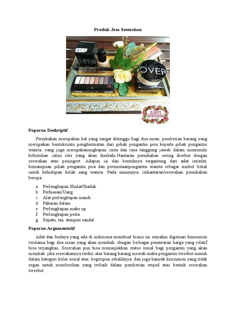 Contoh Paparan Produk | PDF