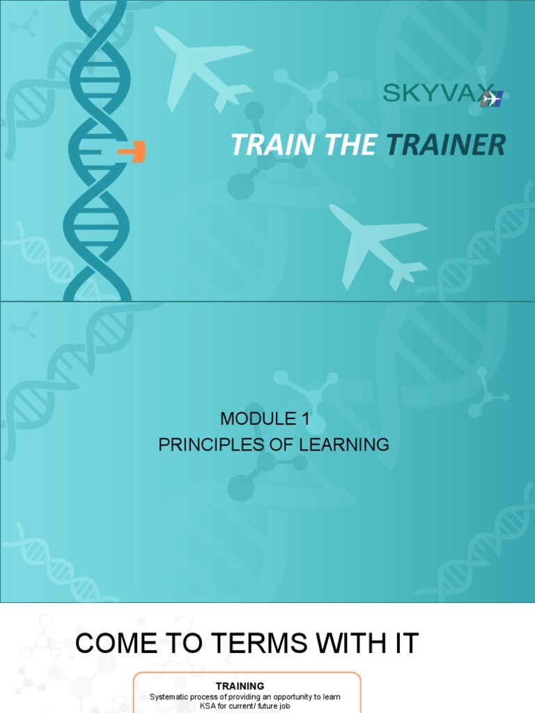Train The Trainer | PDF | Learning | Experience