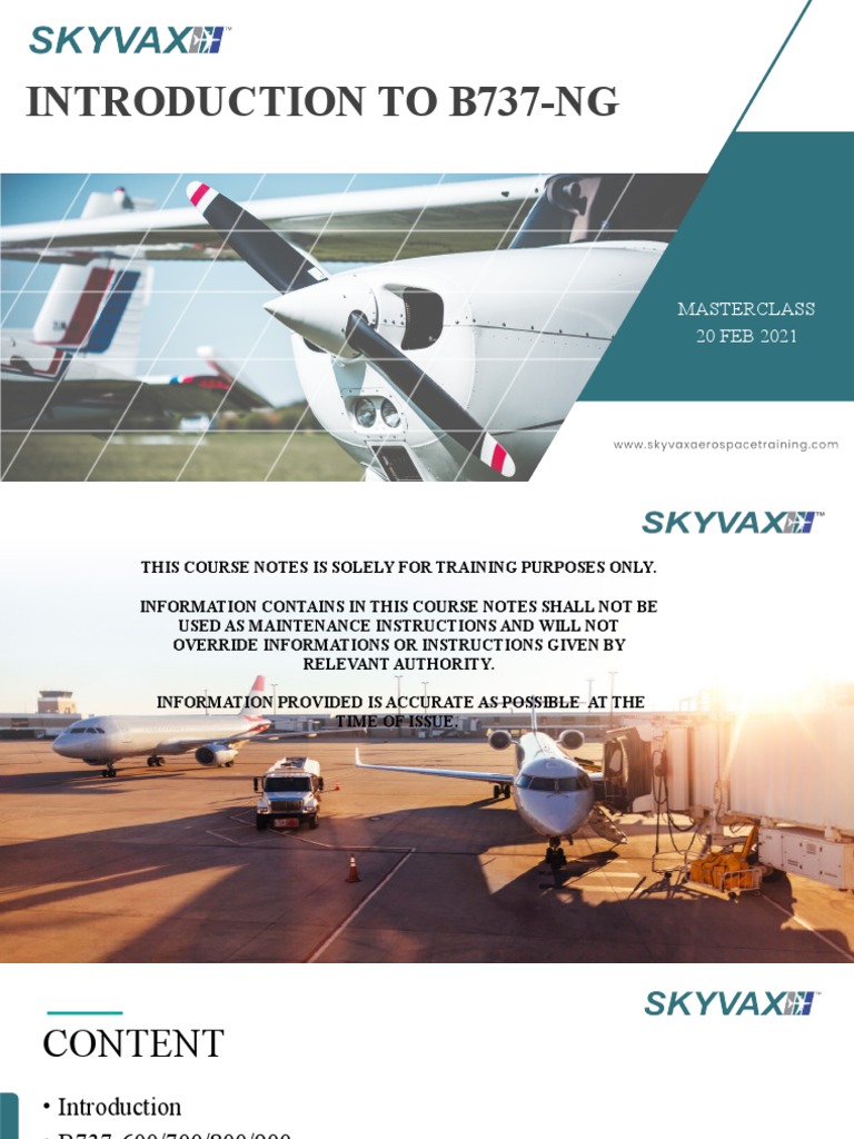 Introduction To B737-NG | PDF | Cockpit | Aviation