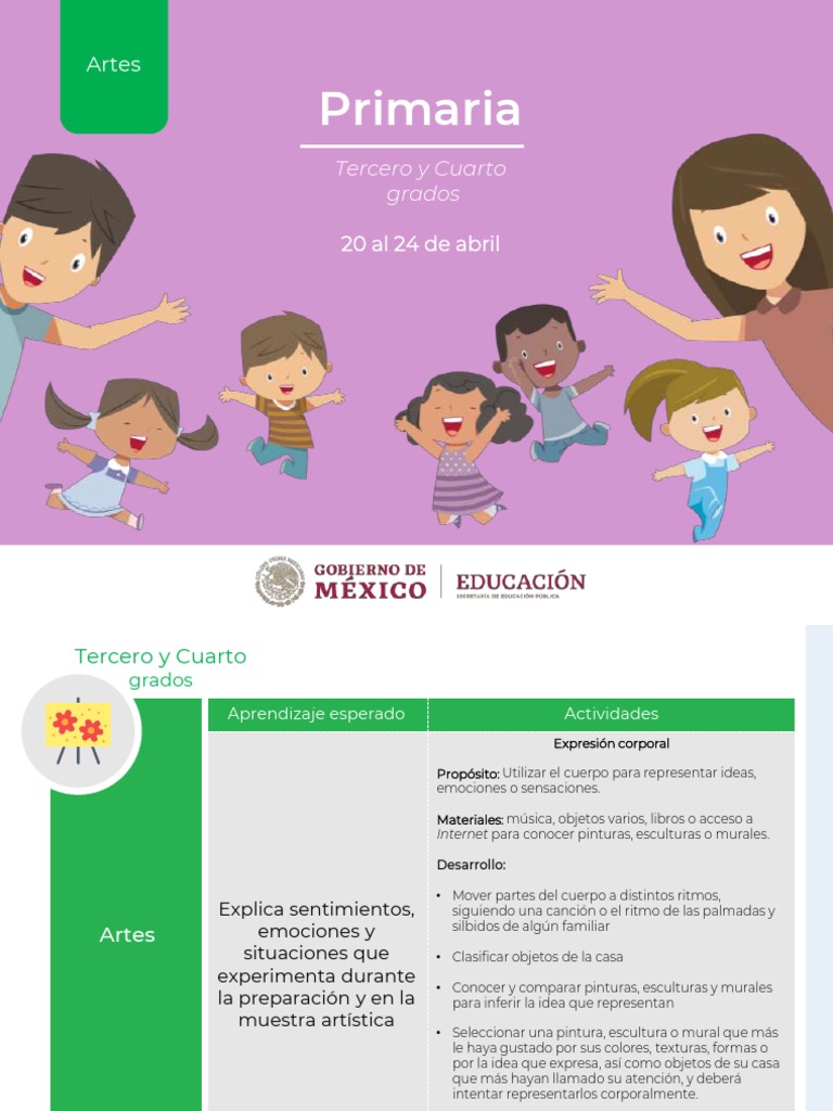 6.PRIMARIA 3 y 4 - Artes Semana 3 | PDF | Las emociones 6.PRIMARIA 3 y 4 - Artes Semana 3 | PDF | Las emociones