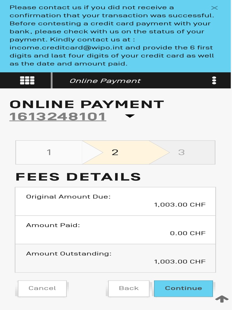 WIPO Online Payment Service | PDF