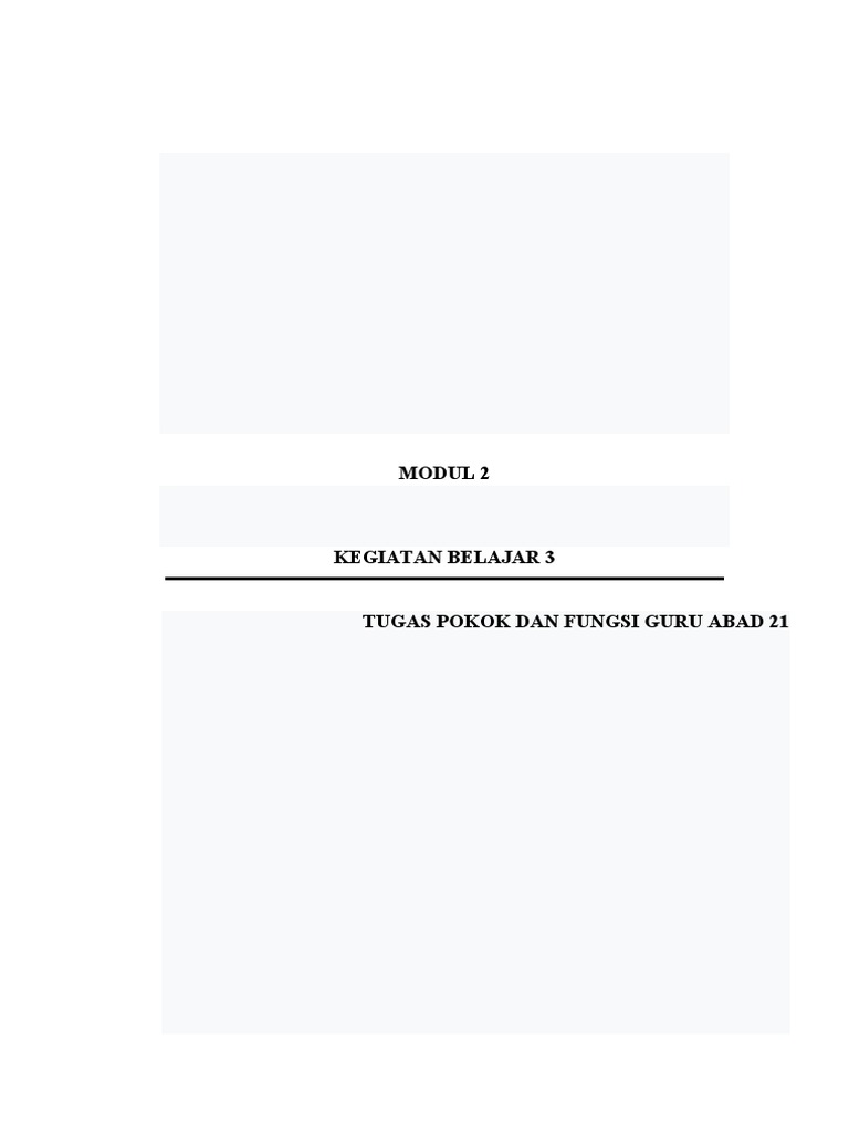 Modul Pedagogi 2 KB3 | PDF | Karier & Perkembangan